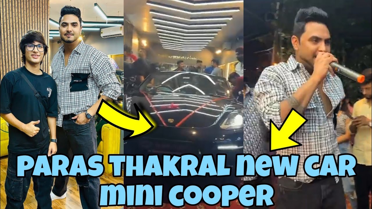 Paras thakral new car mini cooper 🚘 Paras thakral and sourav Joshi new ...