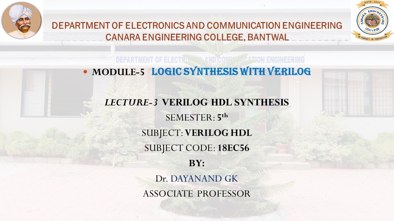 Vtu Verilog Hdl 18ec56 M5 L2 Verilog Hdl Synthesis Youtube 4998