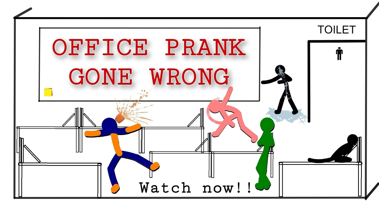 Office Prank Gone Wrong: Hilarious Stickman Comedy | #roadto30subs ...