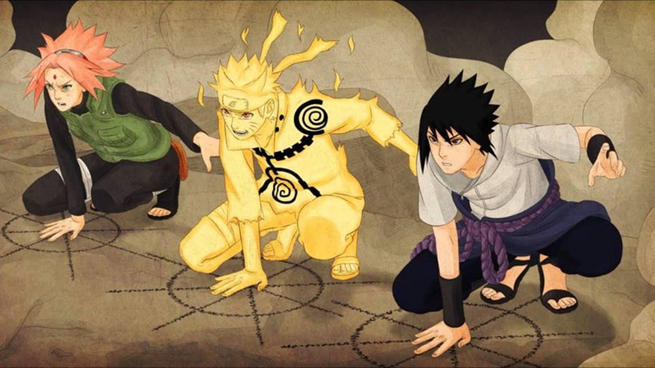 Naruto Sasuke Sakura Fight together , Team 7 reunited , Naruto ...