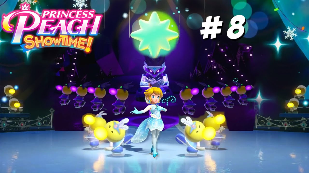 Princess Peach: Showtime! 100% Walkthrough Part 8 A Snow Flower on Ice ...