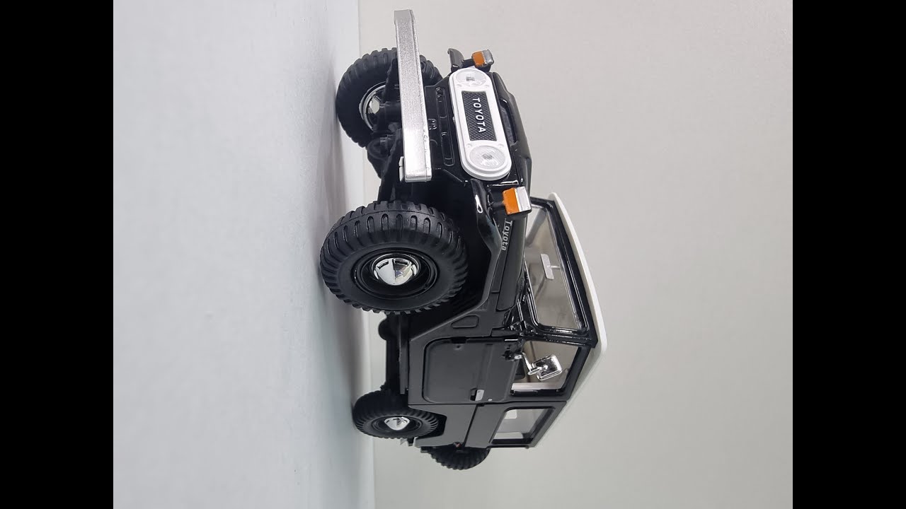 toyota landcruiser fj40 swb black made by motor max 1/24 scale diecast ...