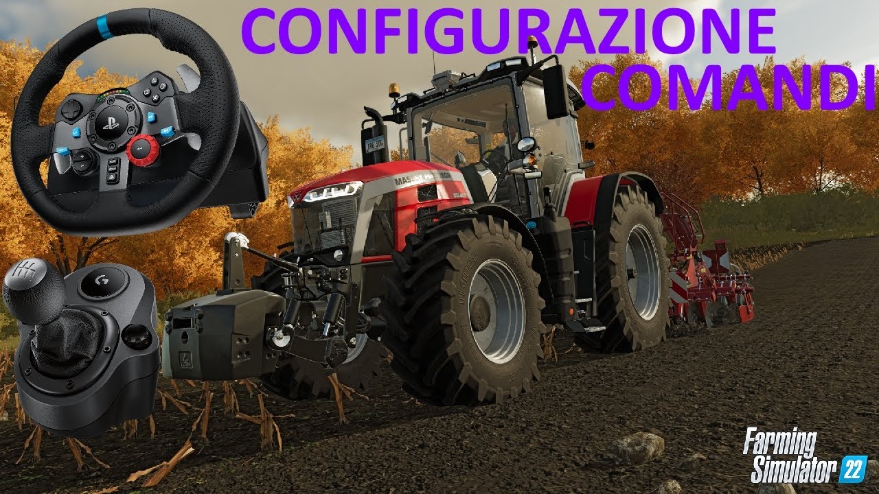 CONFIGURAZIONE DEI COMANDI PER VOLANTE [FARMING SIMULATOR 22] - YouTube