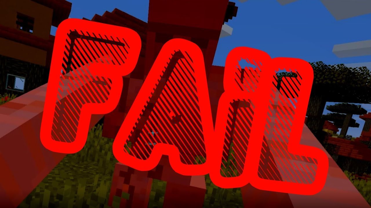 The Biggest MINECRAFT FAIL Ever ! - YouTube