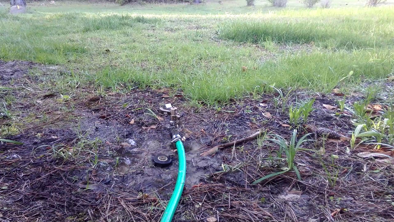 Rainbird impact sprinkler head - YouTube