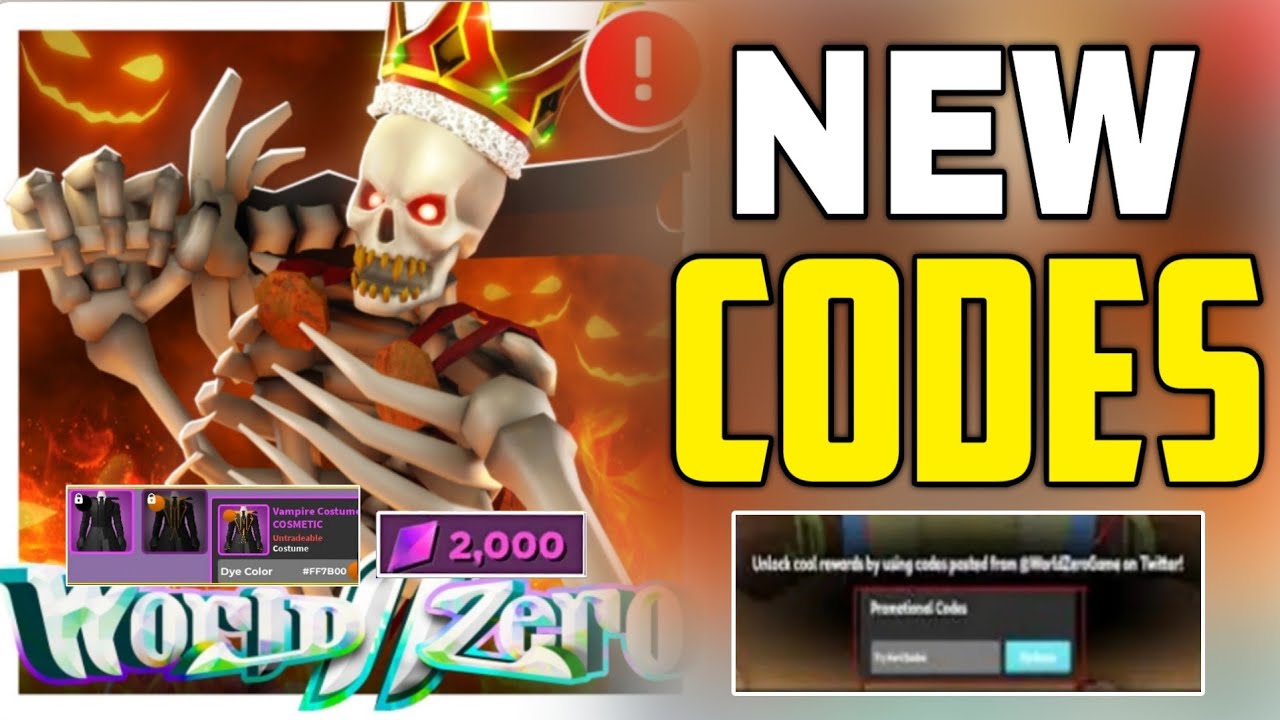 Hurry Up New working codes - world zero codes 2024 - world zero codes ...