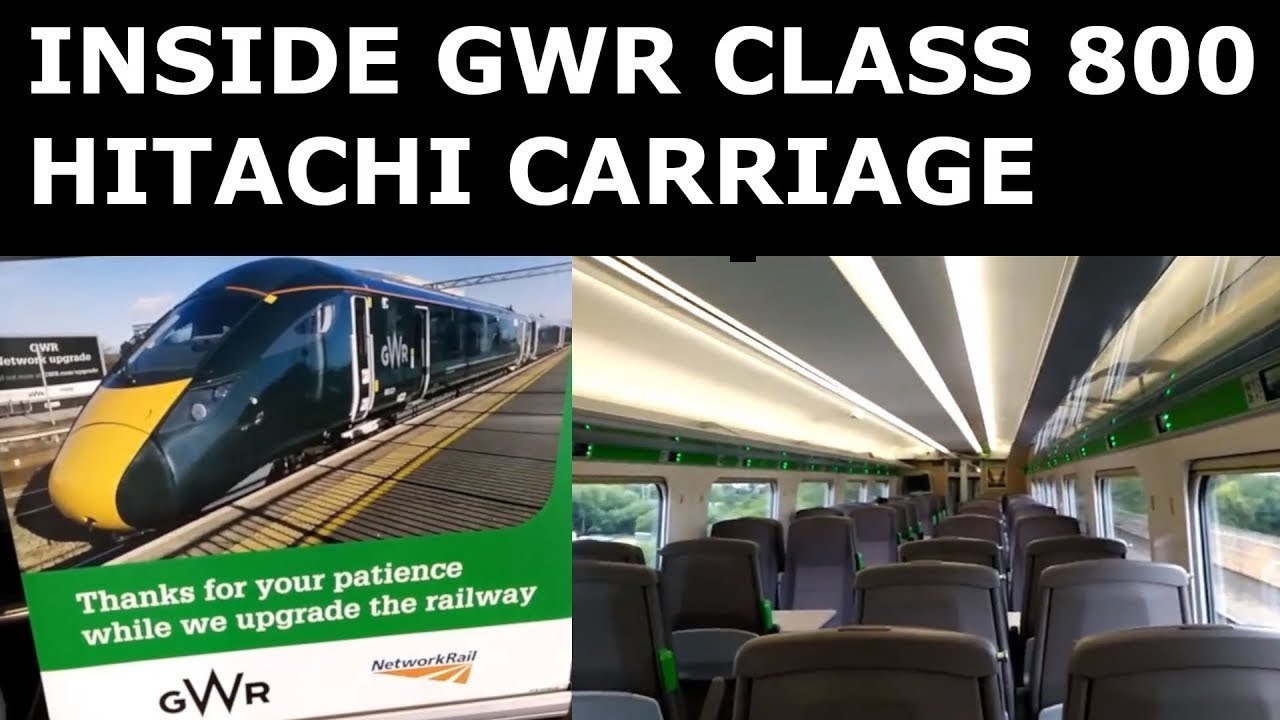 INSIDE A GWR CLASS 800 HITACHI CARRIAGE tour - YouTube