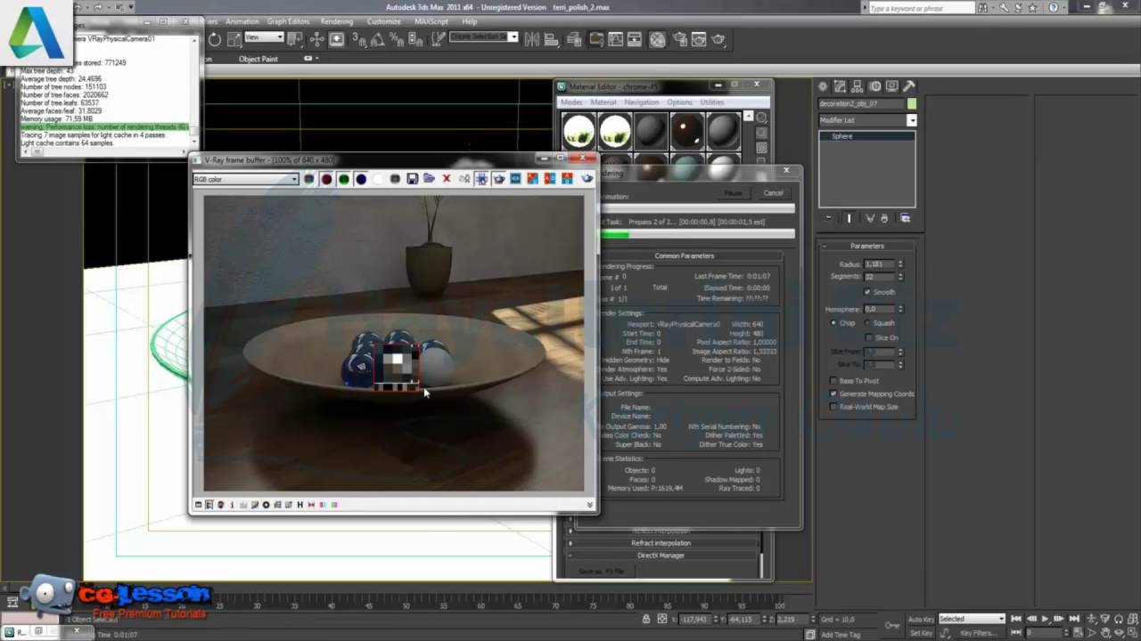 3Ds Max ve Vray Render Anisotropy parameter Dersi - YouTube