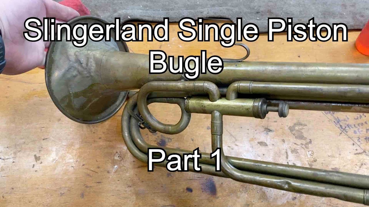 Slingerland bugle part 1- 5/16/23- band instrument repair - YouTube