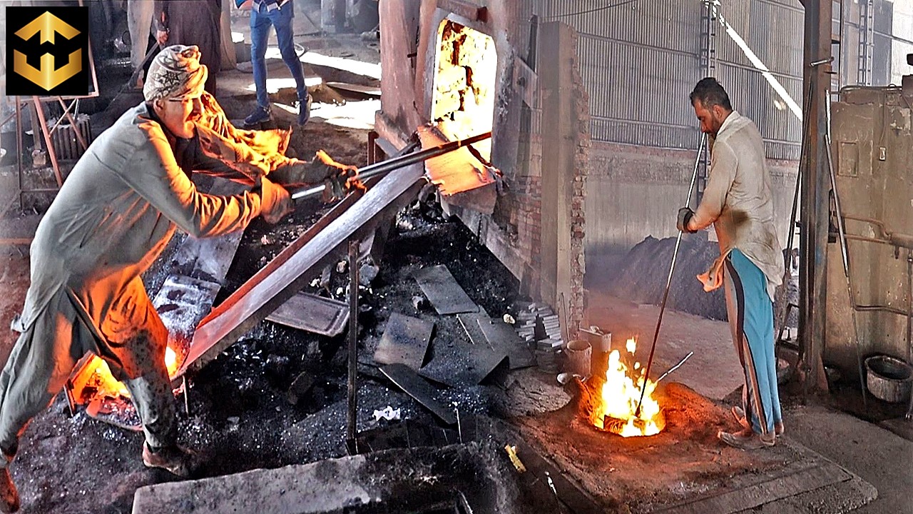 Amazing Metal Scrap Recycling Process in Huge Steel Factory - YouTube