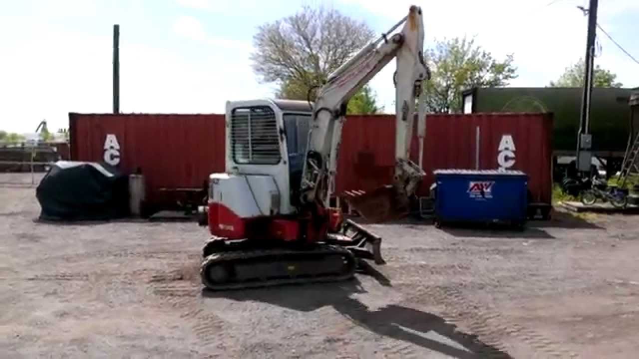 Takeuchi TB138-FR Mini Excavator - For Sale - YouTube