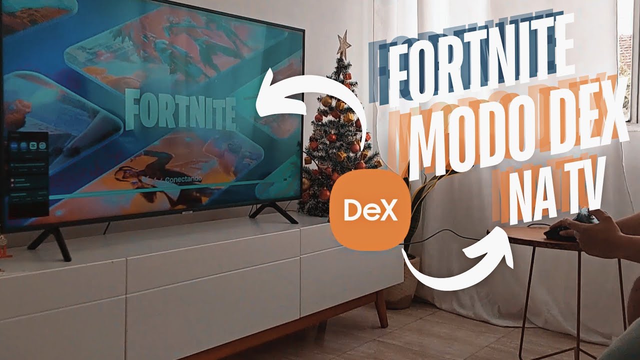 Fortnite Modo DeX com UM CABO na TV - YouTube