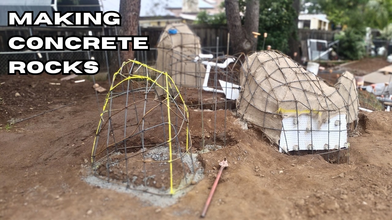 Starting Off Our Faux Rocks | The Easy Way With Footings - YouTube