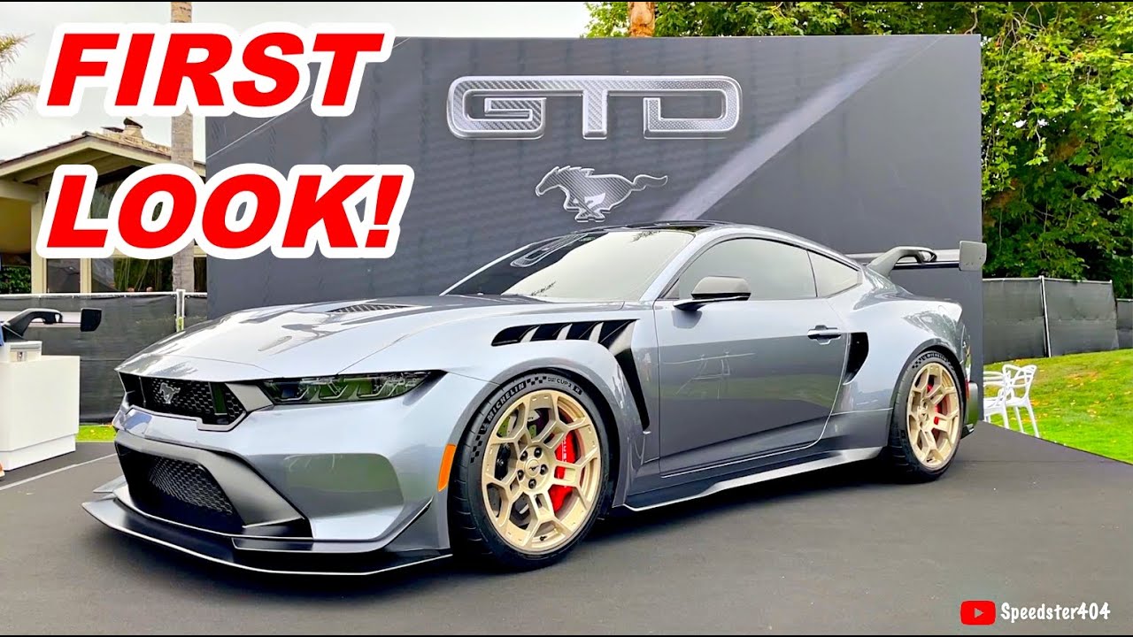 Mustang GTD First Look! Detailed Walkaround With Active Aero Demo Sound ...