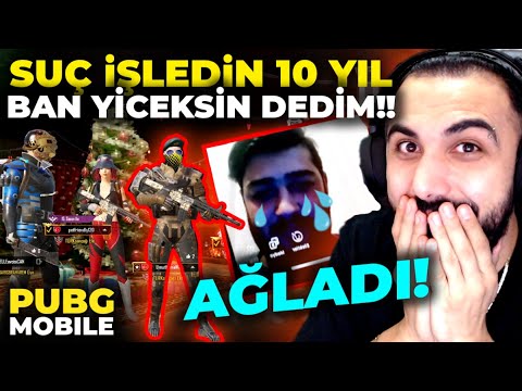 ÇOCUĞA BÜYÜK SUÇ İŞLEDİN 10 YIL BAN YİCEKSİN DEDİM!! (AĞLADI) | PUBG MOBILE TROLL