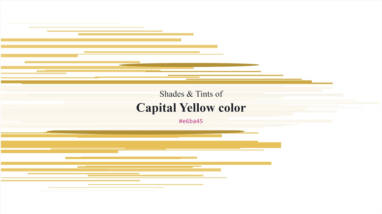 Shades & Tints of Capital Yellow color #e6ba45 A Warm Yellow color # ...