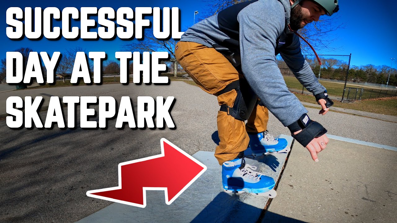 First Stall On a Quarterpipe (& MY FIRST 360!) // Roces 5th Element Aggressive Inline Skate Vlog ...