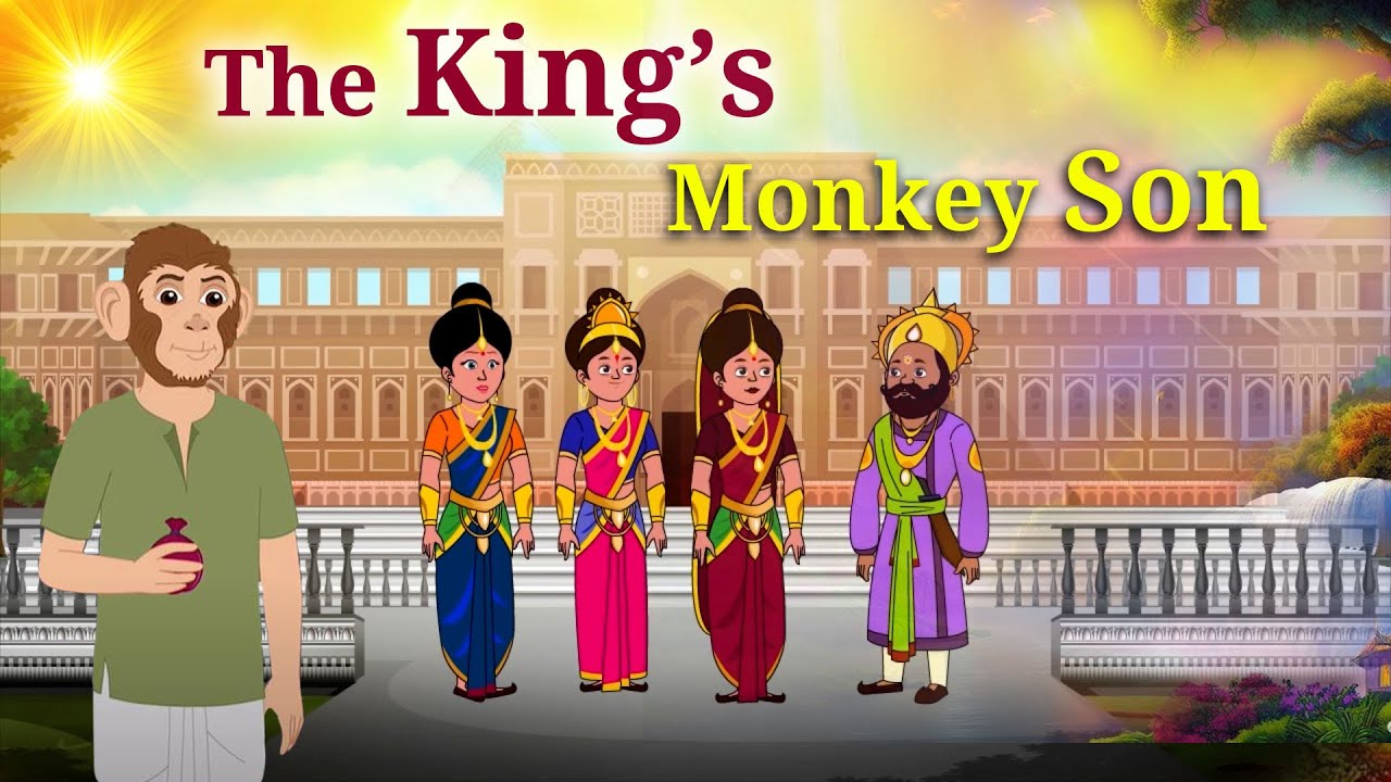 The King's Monkey's Son #kidsstory #monkeyvideo #monkeystories #cartoon ...
