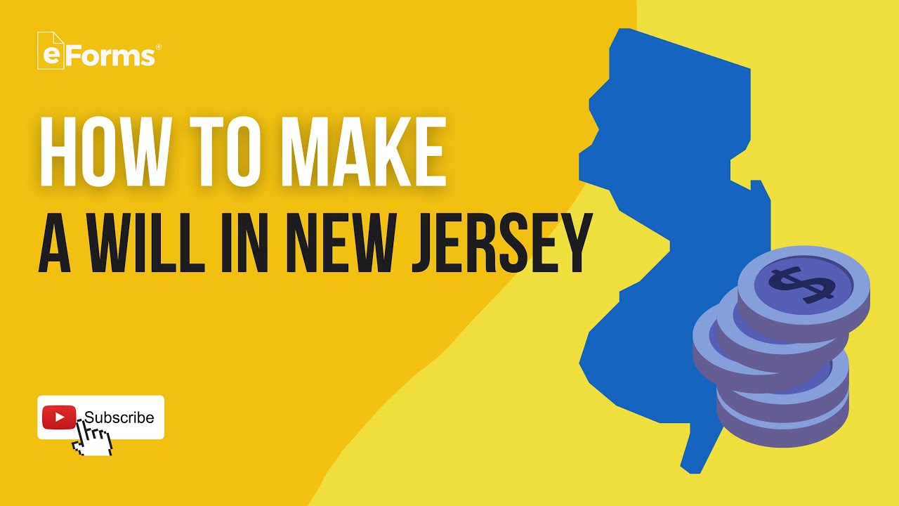 How To Make A Will In New Jersey Easy Instructions YouTube How To Make A Will In New Jersey Easy Instructions YouTube