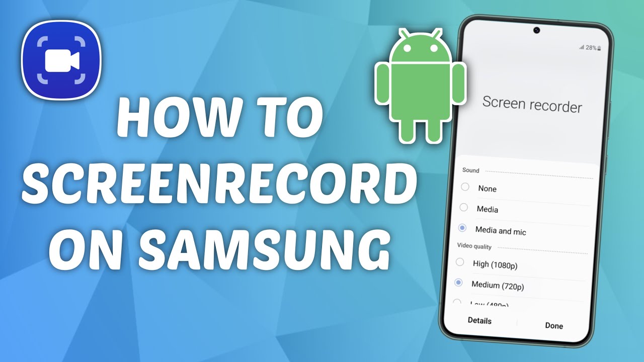 How to Screen Record on ANY Samsung Phone - Step-by-Step Guide! - YouTube