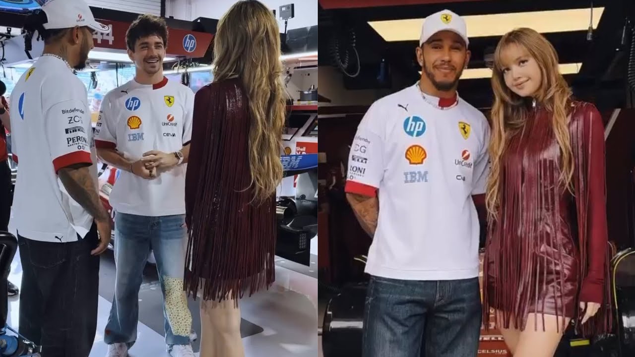 LISA with Charles Leclerc & Lewis Hamilton at F1 Miami GP 2025 | Lisa ...