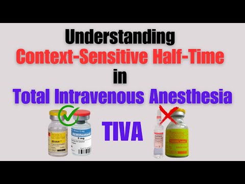 Understanding Context-Sensitive Half-Time in Total Intravenous Anesthesia I  TIVA #tiva