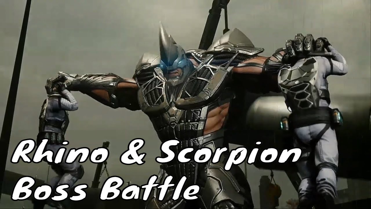 Marvel's Spiderman: Rhino & Scorpion Boss Battle - YouTube
