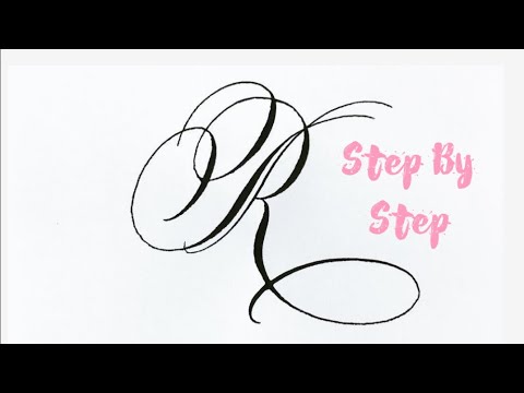 How to write R in stylish writing|R in crusive writing|Alphabit R ...