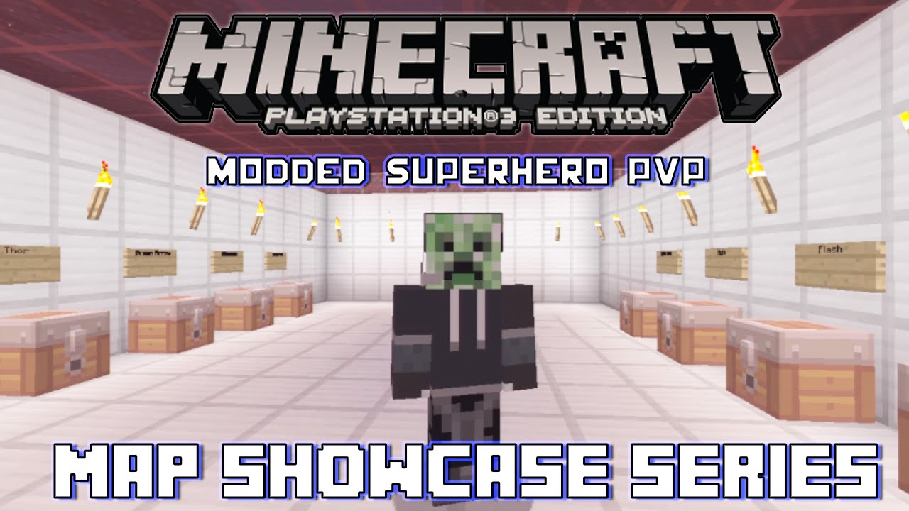 PS3/PS4 Minecraft Map Showcase: Episode 70 Modded Superhero PVP - YouTube