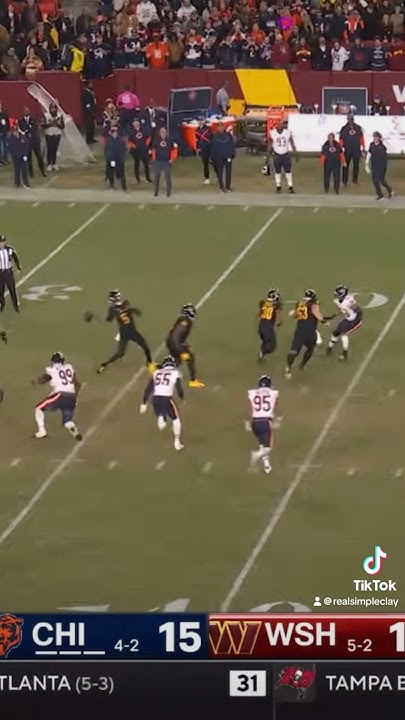 COMMANDERS CATCH AN INSANE HAIL MARY TD TO BEAT THE BEARS!!!😱😱😱#nfl #bears #Commanders #football ...