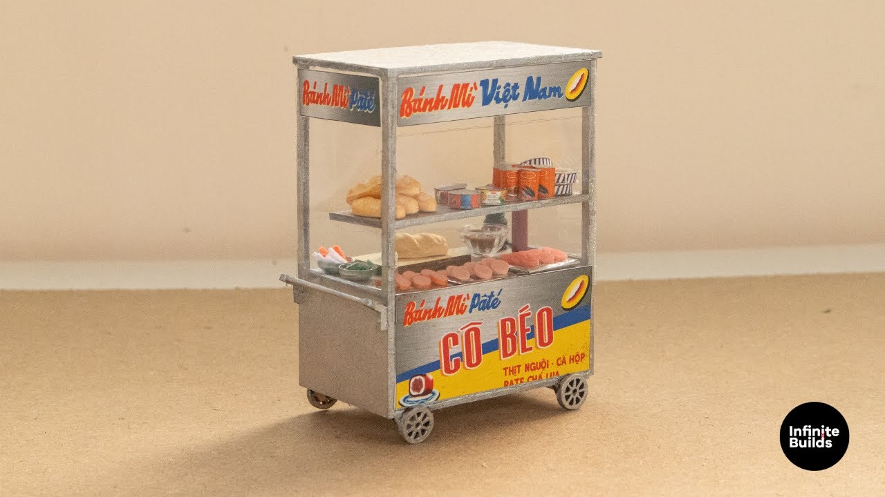 Modern Vietnamese Banh Mi Cart | Miniature Model | The Gioi Ti Hon ...