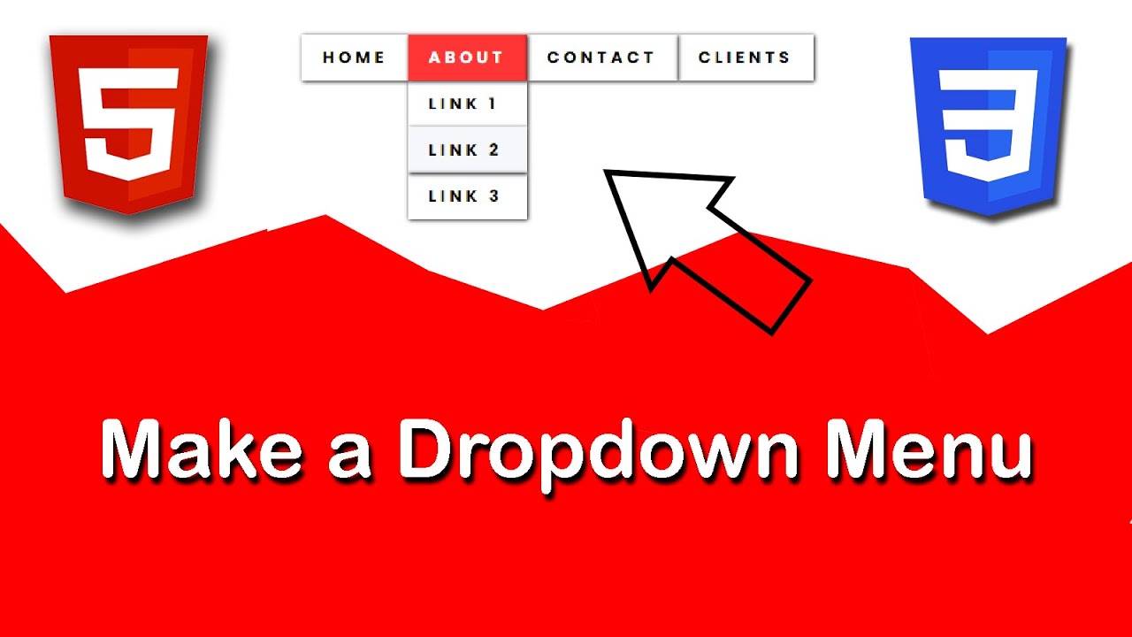 Make A Drop Down Menu Using Html And Css Html Website Tutorial Youtube 9146