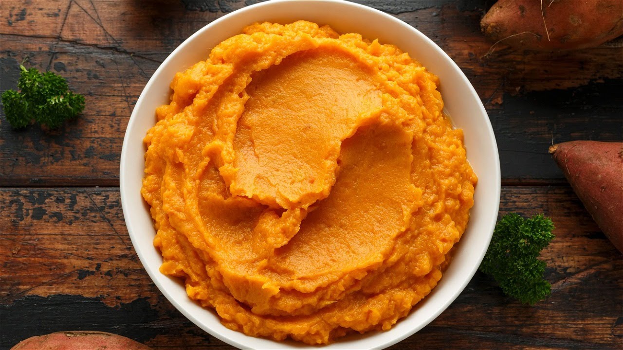 Sweet Patato Puree Recipe - YouTube
