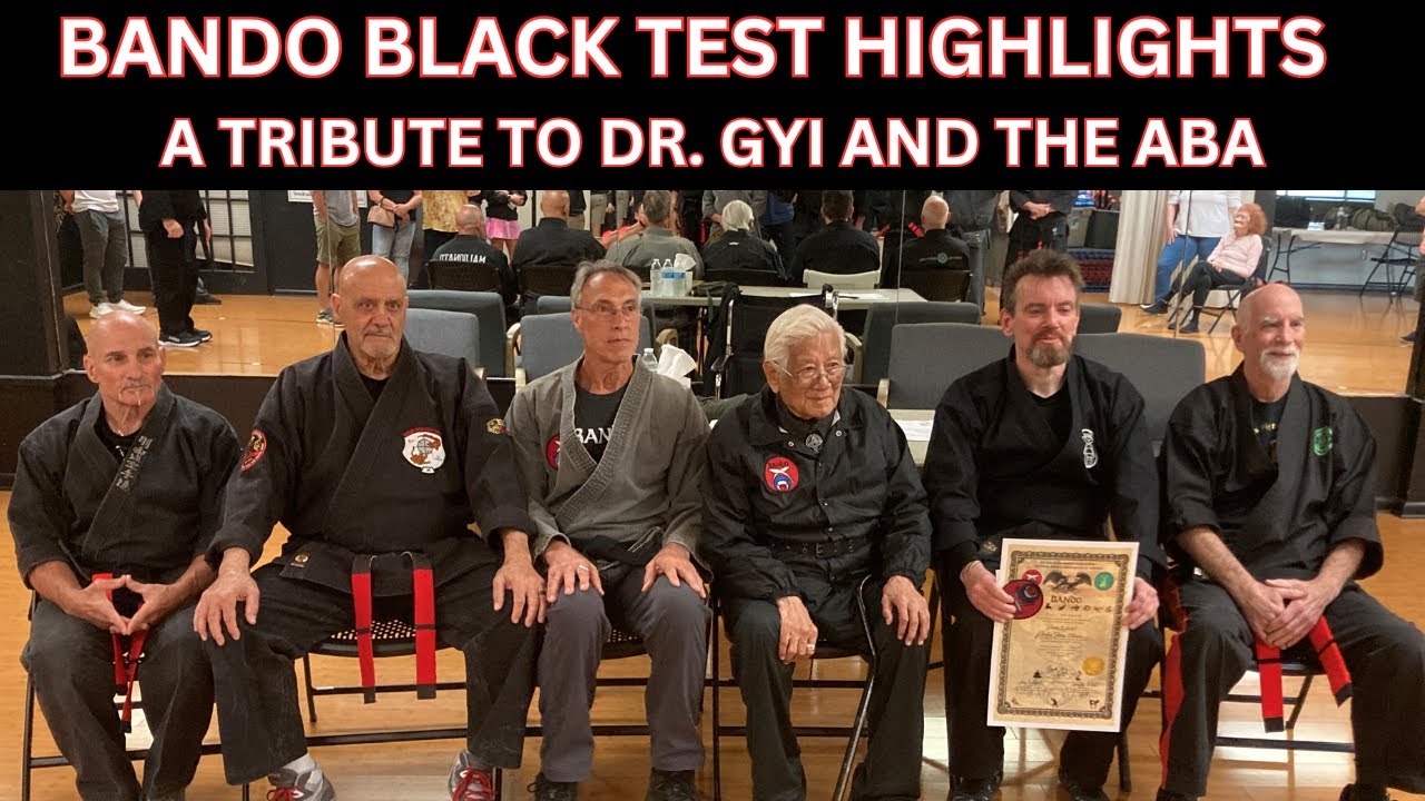 My Black Belt Test 1st Level in American Bando. A tribute to Dr. Gyi ...
