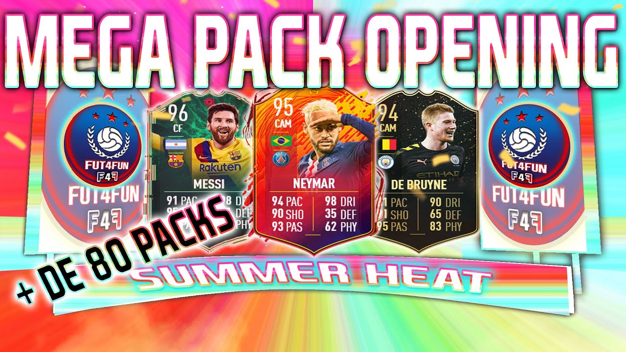 🔴 LIVE 🔴 | FIFA 20 | MEGA PACK OPENING SPECIAL SUMMER HEAT | 80 PACKS ...