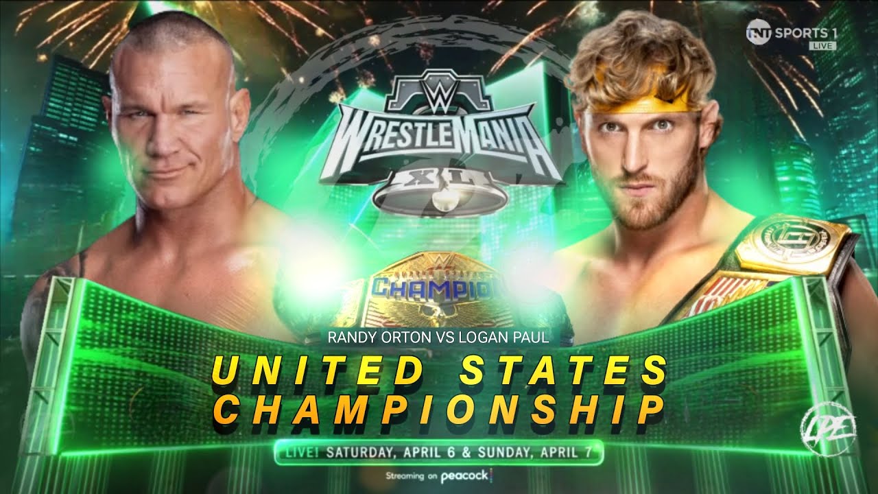 WWE WRESTLEMANIA 40 RANDY ORTON VS LOGAN PAUL PREDICTION MATCH CARD ...