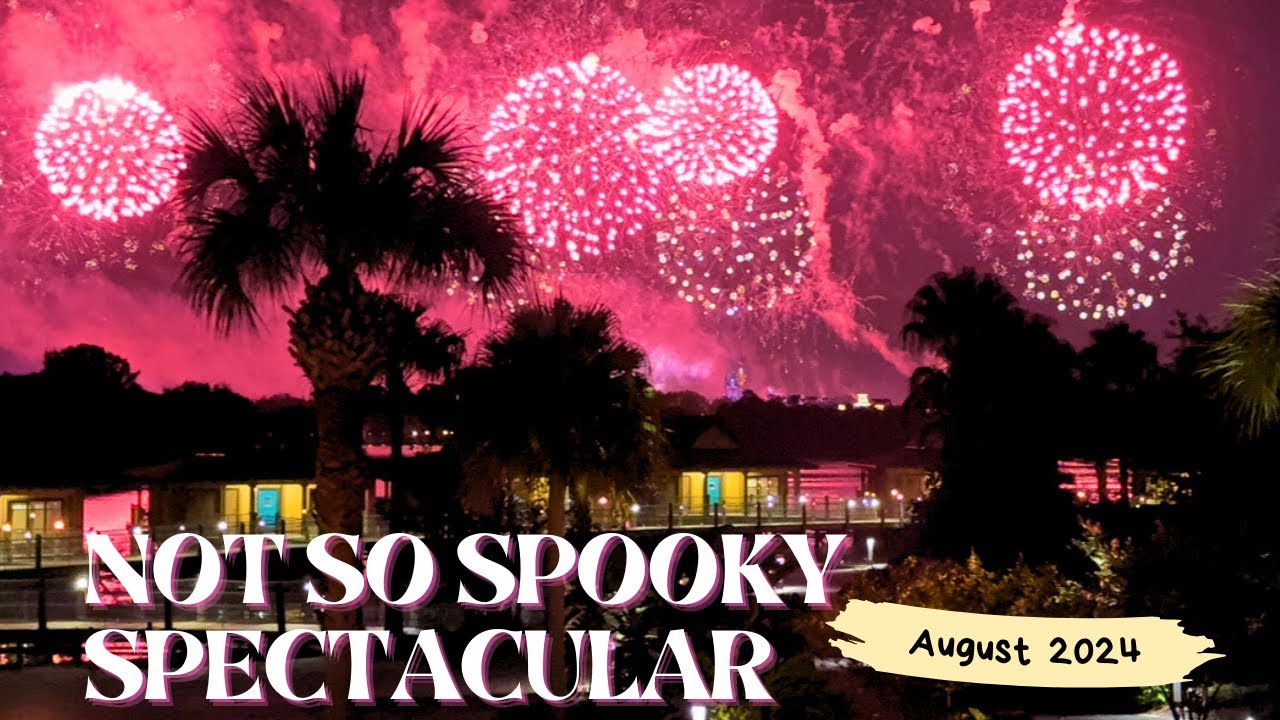 Not So Spooky Fireworks Spectacular Polynesian Resort POV| MNSSHP AUG ...