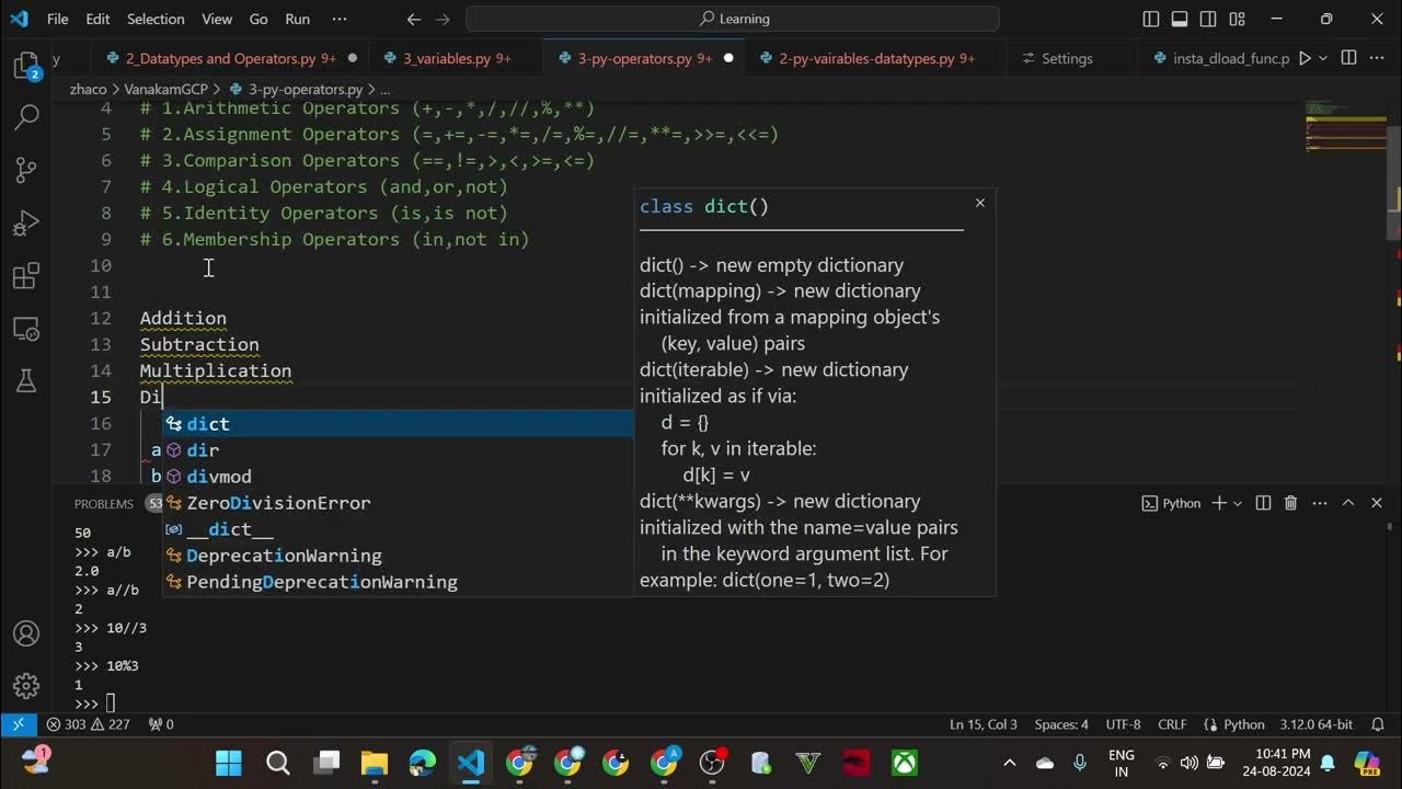 V3 - Arithmetic Operators - Python for GCP - YouTube