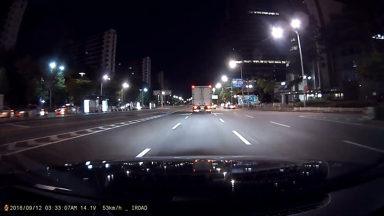 IROAD X1 Night time 60fps FHD 1CH - YouTube
