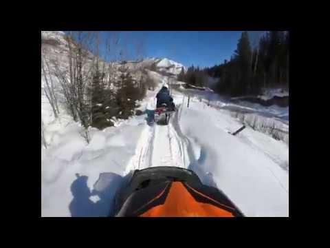 Snowmobile fun - YouTube