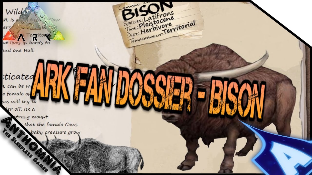 ARK Fan Dossier | Bison | ARK Survival Evolved - YouTube