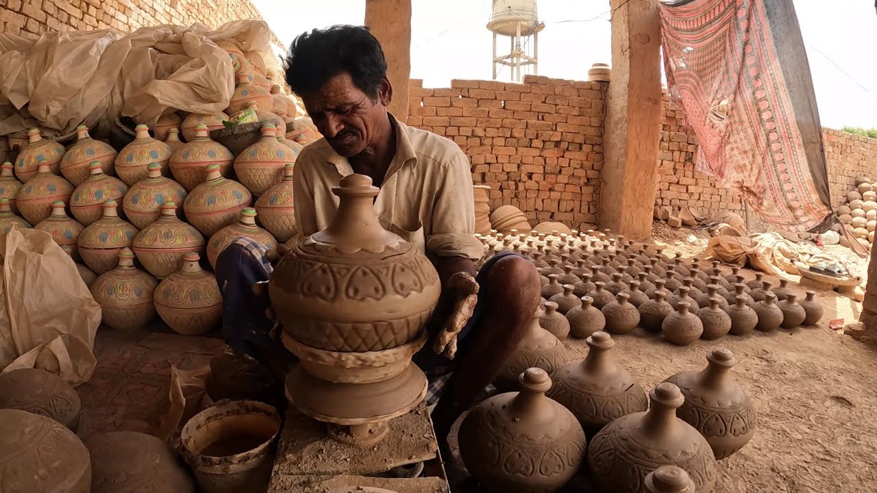 Art Of Making Clay Pot | Fantastic Clay Pottery | Process of Making ...