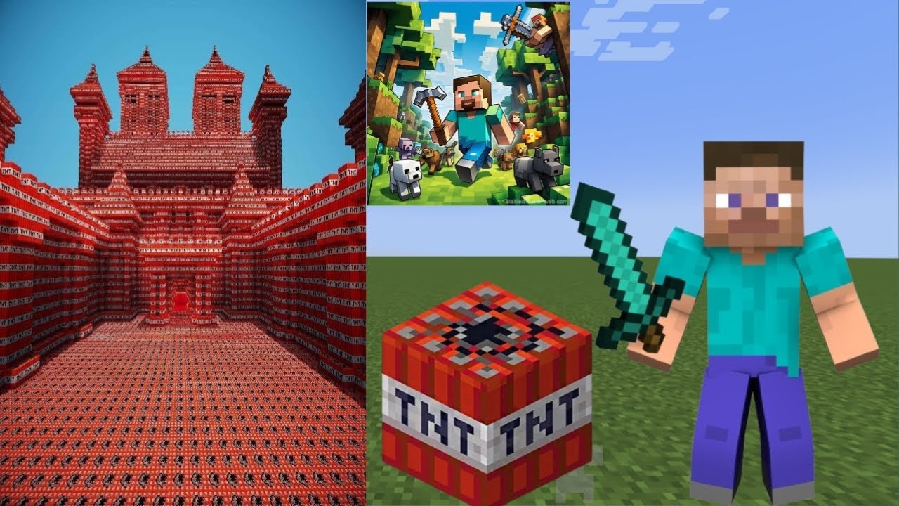 Minecraft big TNT blast 🔥 video - YouTube