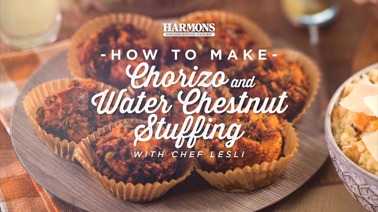 How to Make Chorizo and Water Chestnut Stuffing - YouTube