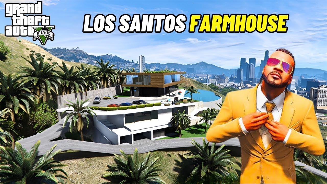 Franklin Build His New Big Luxury Farmhouse In GTA 5 | GTA 5 PAKISTAN ...