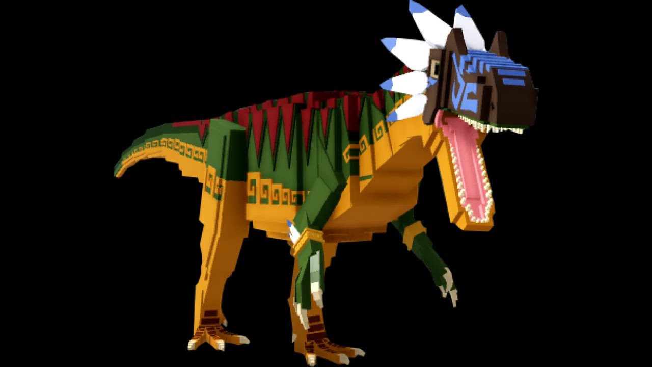 Tribal Allosaurus (Skin) showcase | Roblox Dinosaur Arcade - YouTube