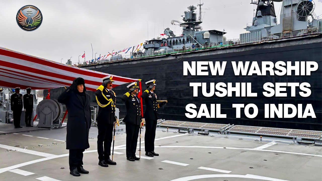 New Stealth Warship INS Tushil Sets Sail From #Russia To #India | #navy ...