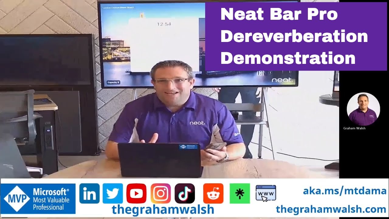 Neat Bar Pro Dereverberation Demonstration - YouTube