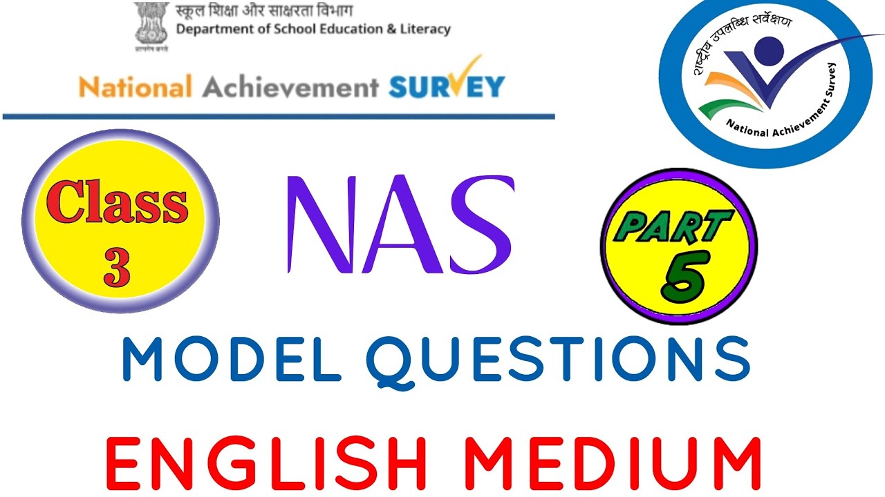 NAS exam class 3|Previous year NAS model question paper|NAS 2024 Part 5|solved|English Medium ...