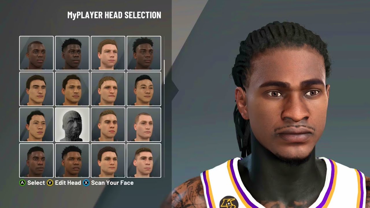 SOLLUMINATI FACE CREATION TUTORIAL NBA 2K20 - YouTube